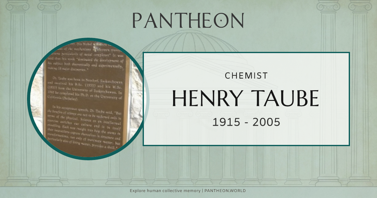 Henry Taube Biography | Pantheon