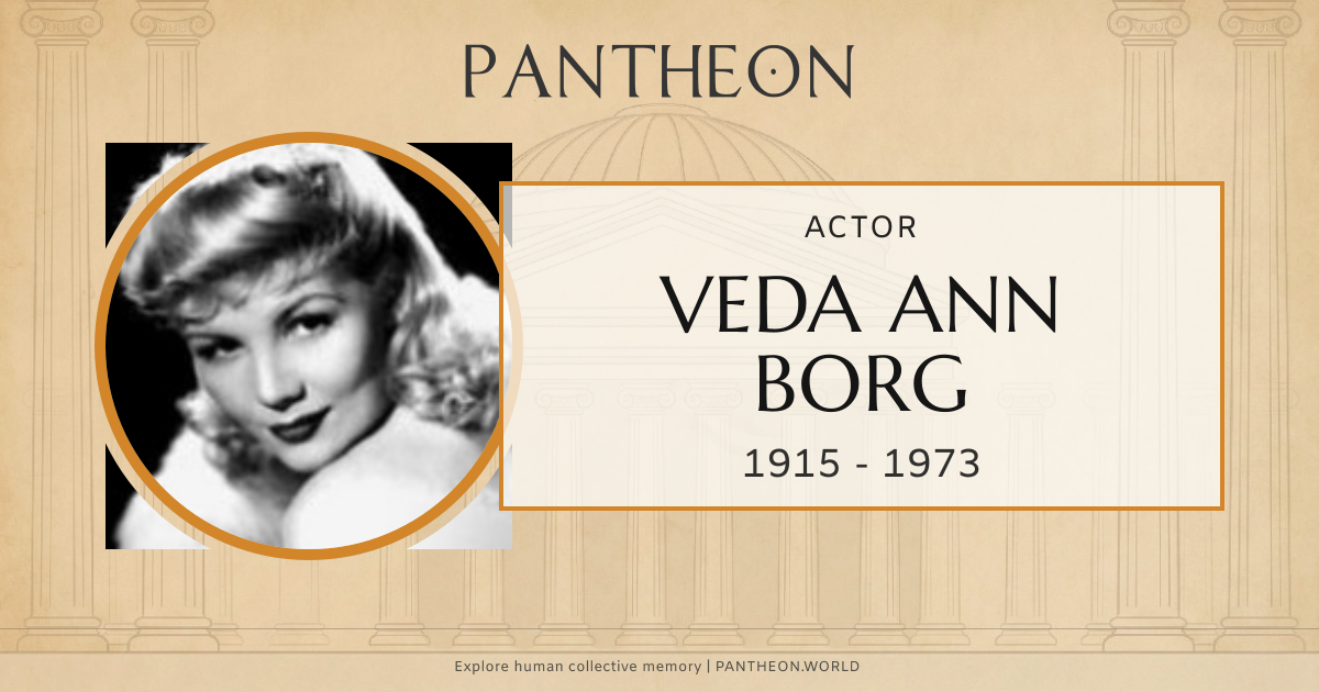 Veda Ann Borg Biography | Pantheon