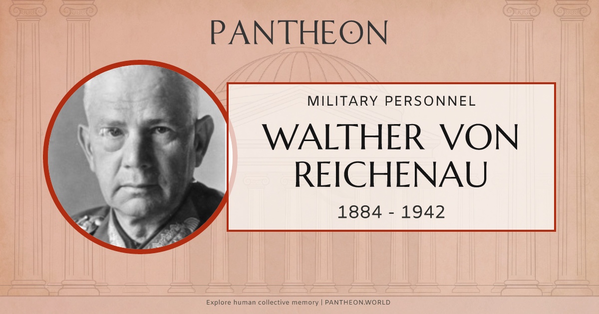 Walther von Reichenau Biography | Pantheon