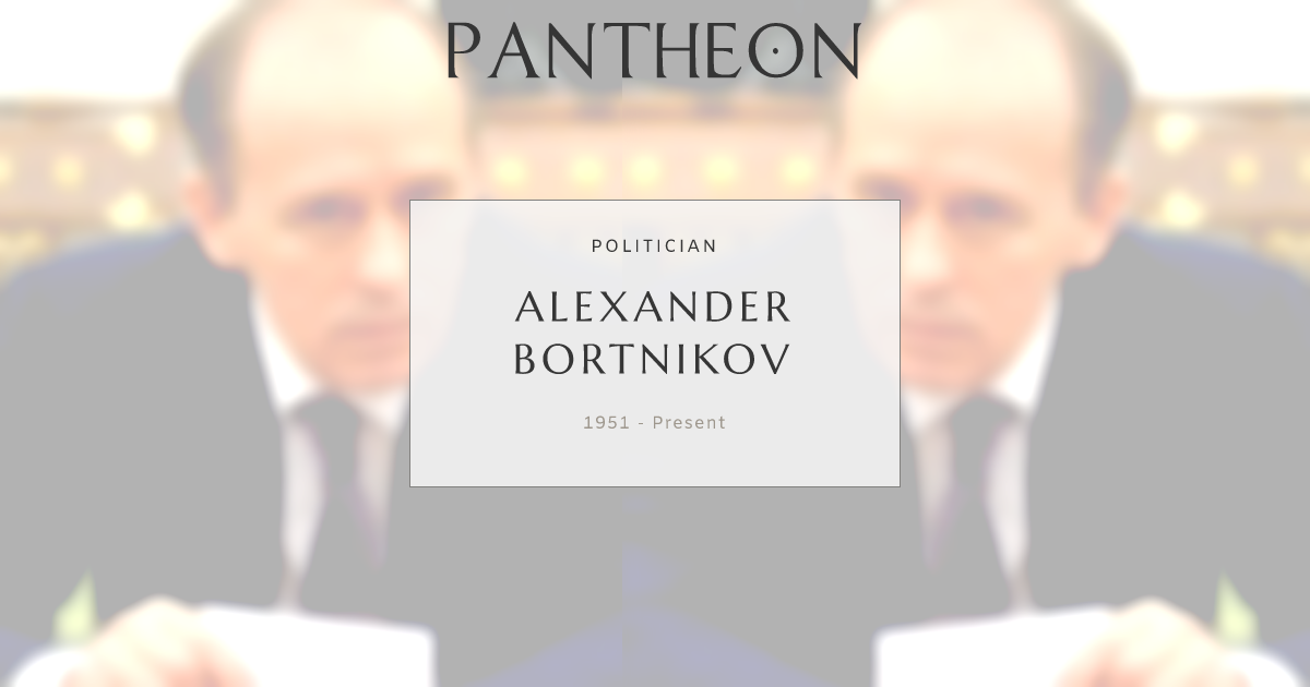 Alexander Bortnikov Biography | Pantheon