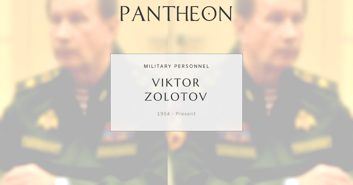Viktor Zolotov Biography | Pantheon