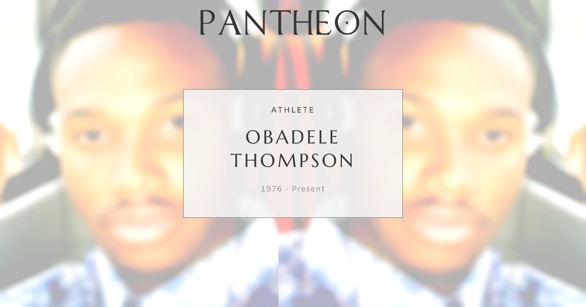 Obadele Thompson Biography | Pantheon