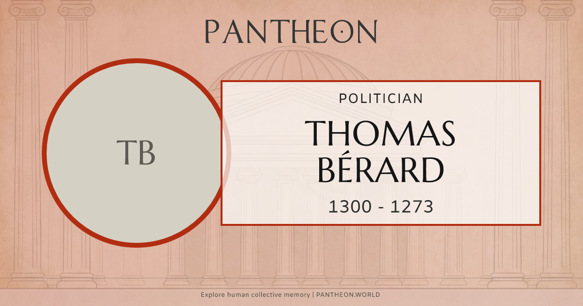 Thomas Bérard Biography | Pantheon