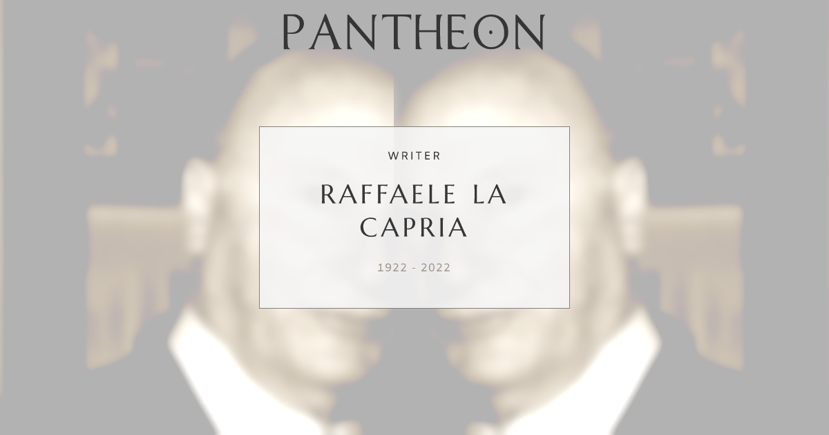 Raffaele La Capria Biography | Pantheon