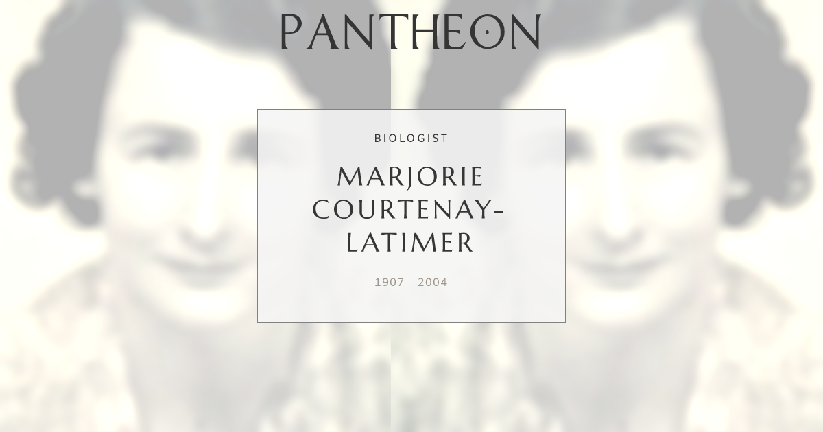 Marjorie Courtenay-Latimer Biography | Pantheon