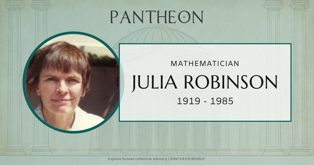 Julia Robinson Biography | Pantheon