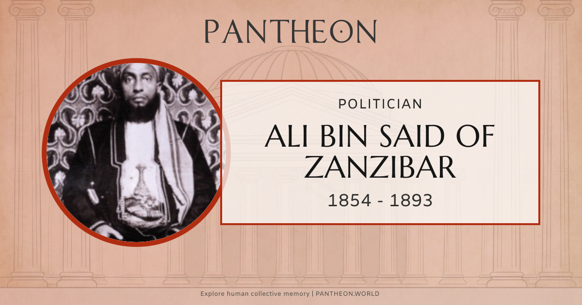 Ali bin Said of Zanzibar Biography | Pantheon