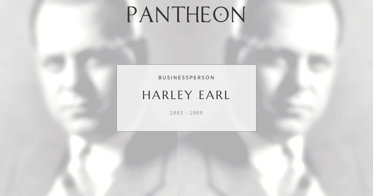 Harley Earl Biography | Pantheon