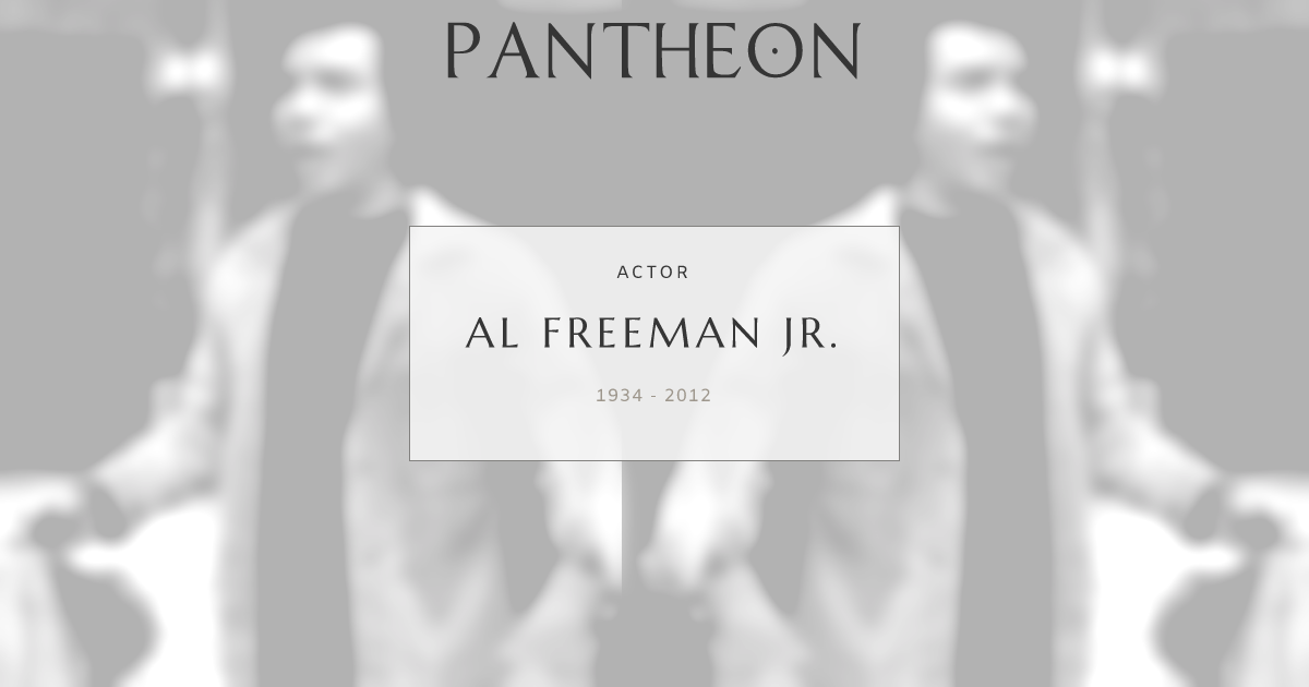 Al Freeman Jr. Biography | Pantheon