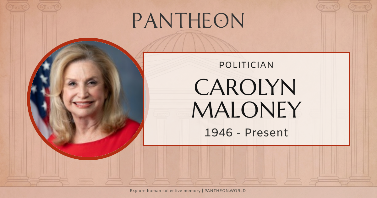 Carolyn Maloney Biography | Pantheon