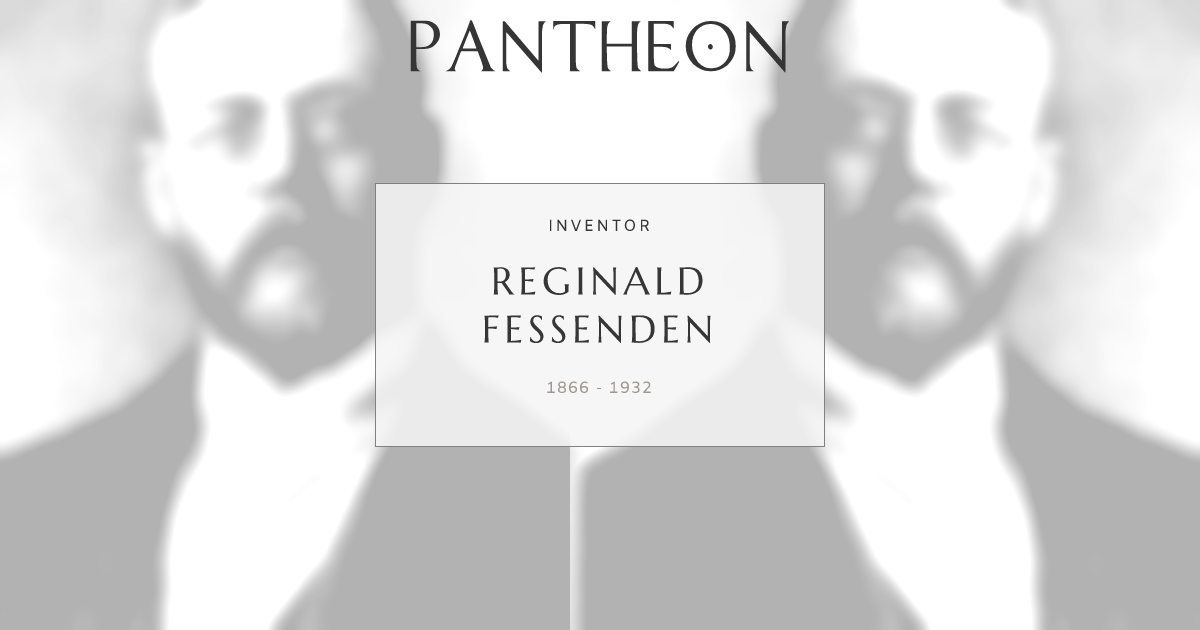 Reginald Fessenden Biography | Pantheon