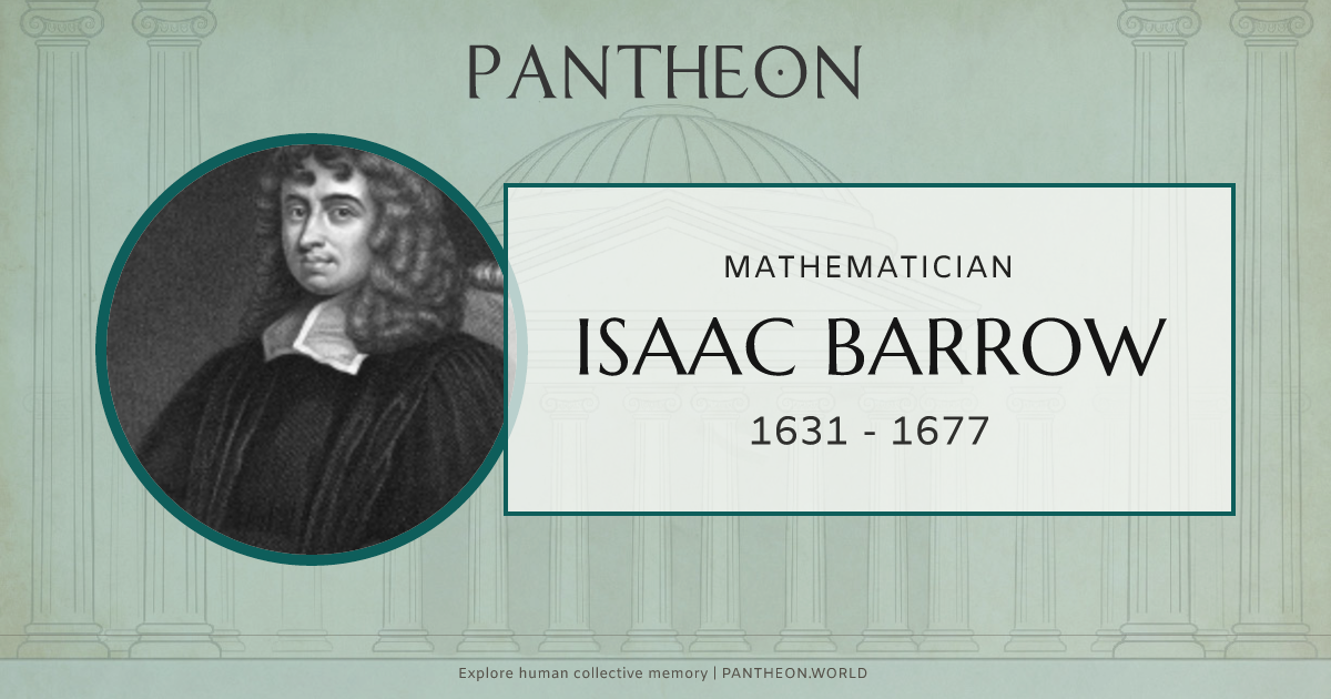 Isaac Barrow Biography | Pantheon