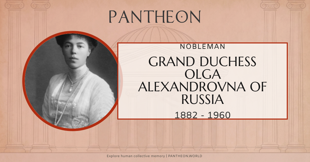 Grand Duchess Olga Alexandrovna of Russia Biography | Pantheon