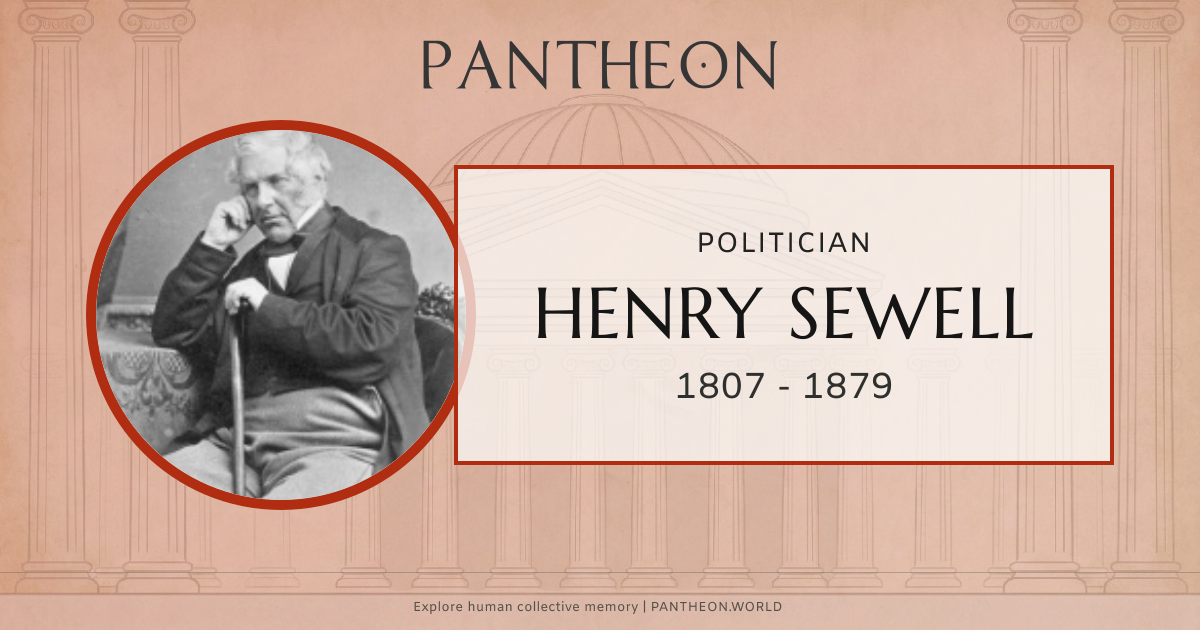 Henry Sewell Biography | Pantheon