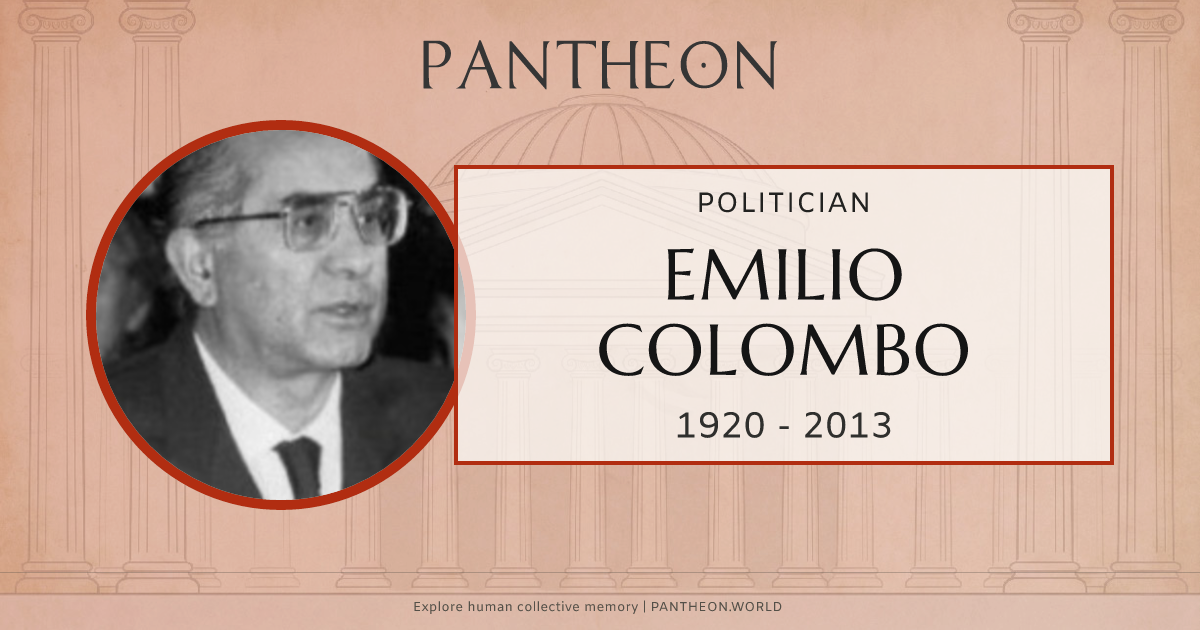 Emilio Colombo Biography | Pantheon