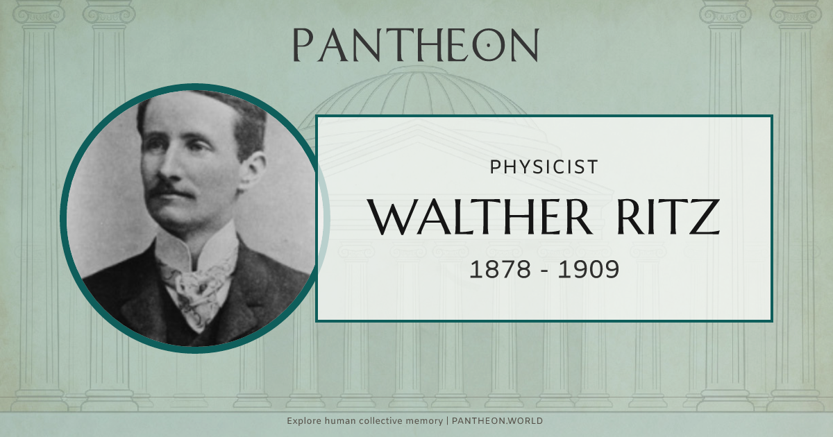 Walther Ritz Biography | Pantheon