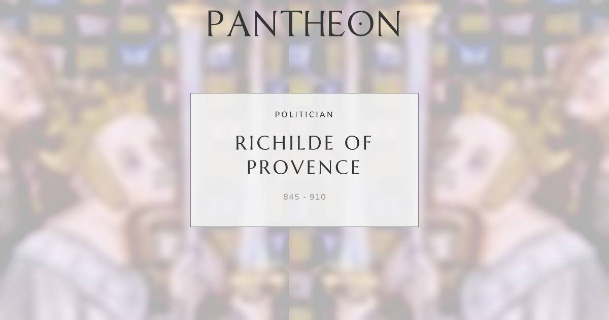 Richilde of Provence Biography | Pantheon
