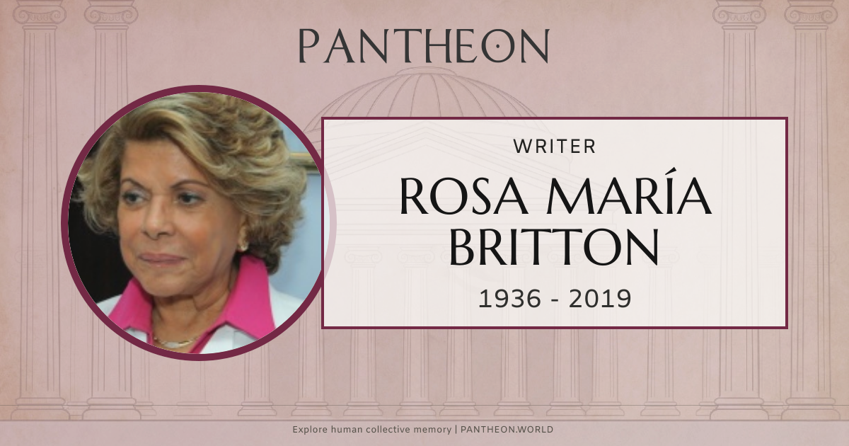 Rosa María Britton Biography | Pantheon