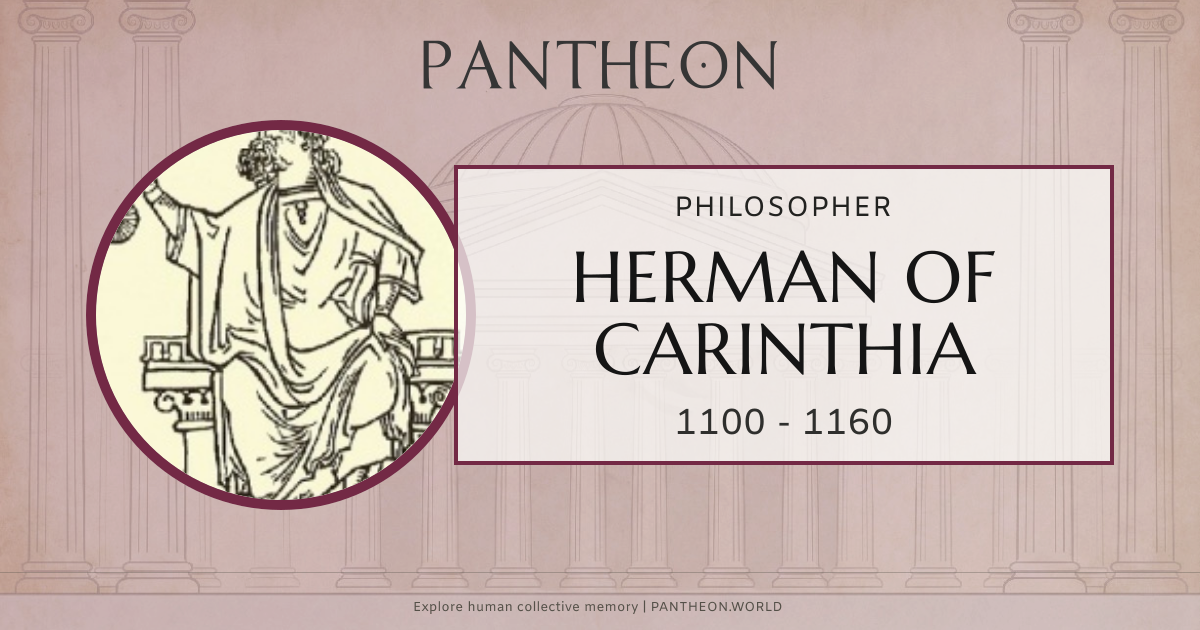 Herman of Carinthia Biography | Pantheon