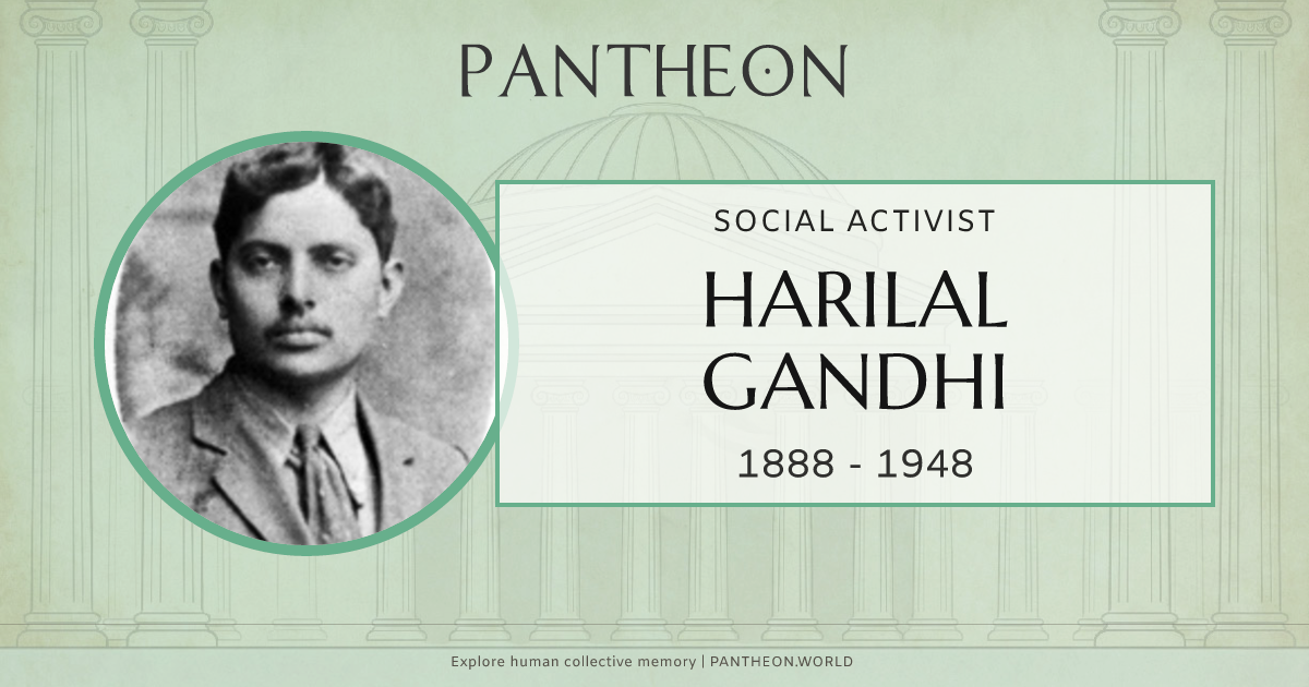 Harilal Gandhi Biography | Pantheon