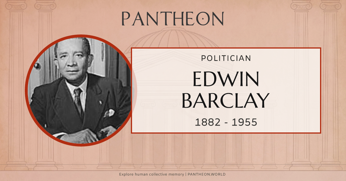 Edwin Barclay Biography | Pantheon