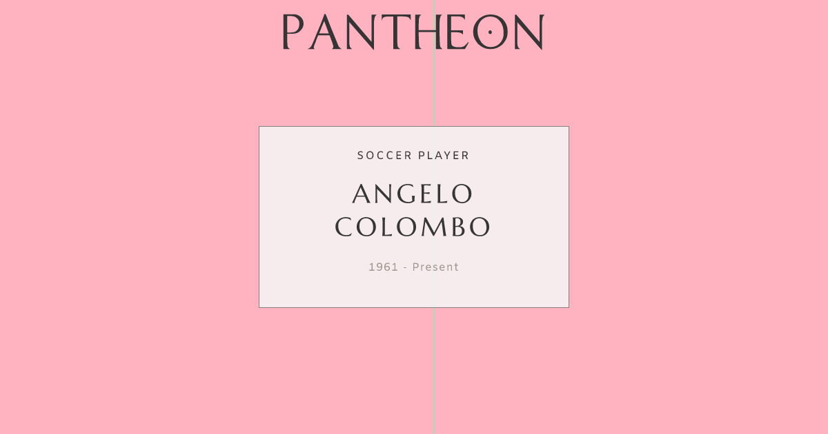 Angelo Colombo Biography | Pantheon
