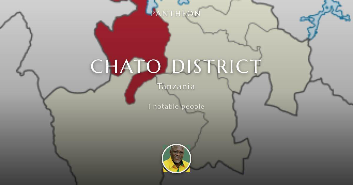 Famous People from Chato District, Tanzania | 1 Notable People | Pantheon