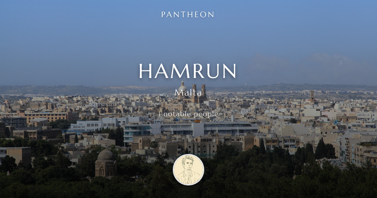 Famous People from Hamrun, Malta | 1 Notable People | Pantheon
